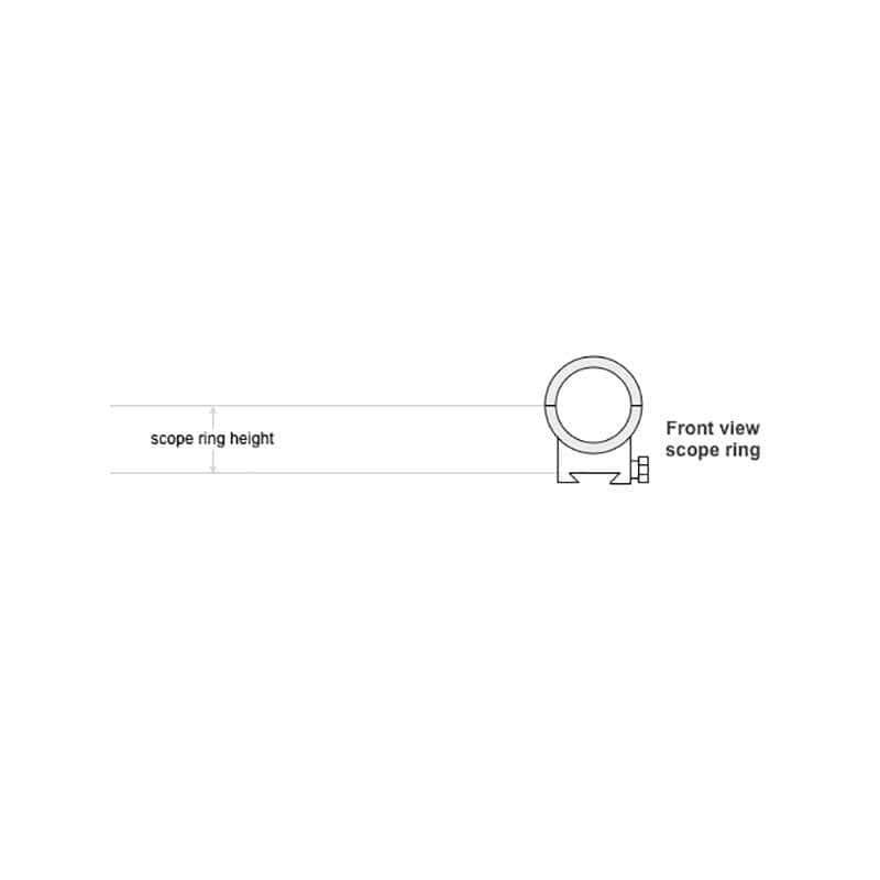 Sun Optics .22 1” Steel Riflescope Rings (11mm grooved receivers - Low ...