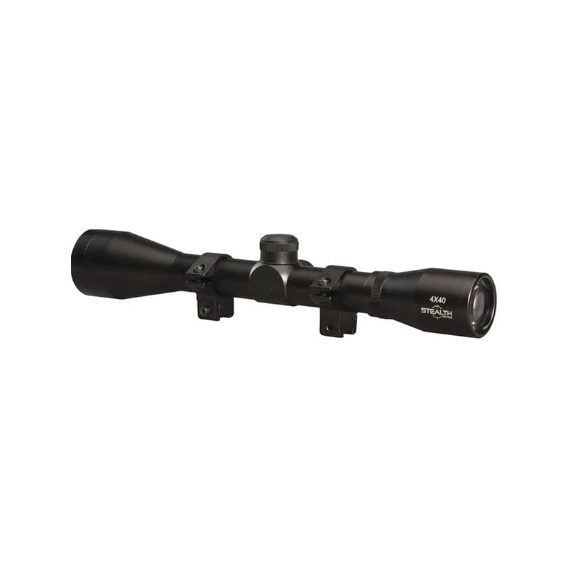 Stealth 4x40 Riflescope (3/8 or Weaver Rings, Duplex Reticle ...